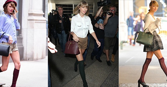 How To Wear Thigh High Socks Taylor Swift Popsugar Fashion