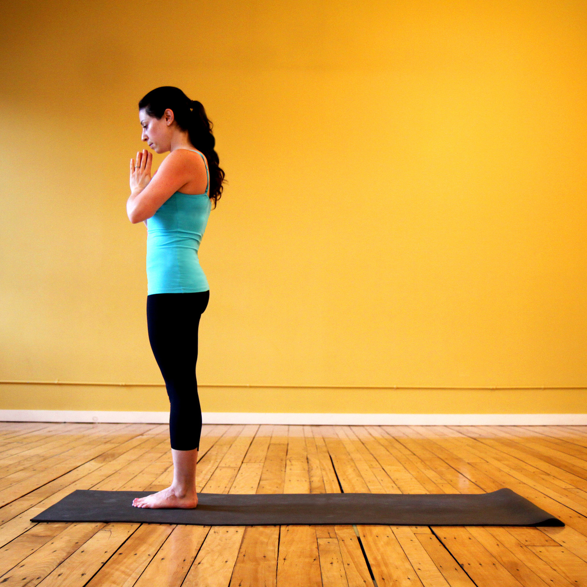 Mountain Pose | 7 Yoga Poses For Prettier Posture | POPSUGAR Fitness
