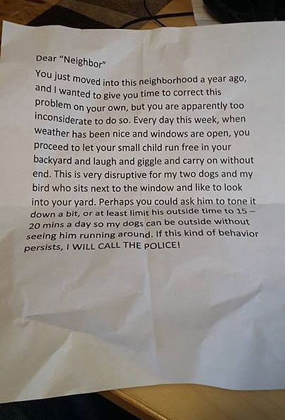 Angry Letter to Parent Who Let Child Play Outside | POPSUGAR Moms