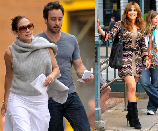Photos Of Jennifer Lopez Filming The Back Up Plan In Nyc Popsugar